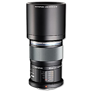 OM SYSTEM OLYMPUS M.Zuiko Digital ED 60mm F2.8 Macro For Micro Four Thirds System Camera, Weather Sealed Design, Focus Limit Switch Bright