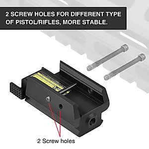 EZshoot Red Dot Laser Sight Tactical 20mm Standard Picatinny Weaver Rail for Pistol Handgun Gun Rifle
