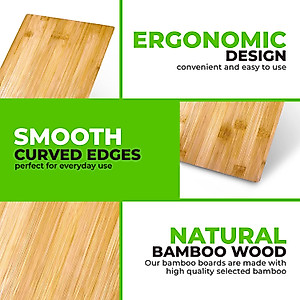 Bulk Plain Bamboo Paddle Cutting Board (Set of 10) | For Customized, Personalized Engraving Purpose | Wholesale Premium Blank Bamboo Board (Handle 13" x 6")
