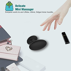 Personal Massager Wand - 10 Patterns Cordless Powerful Vibration Massager - Men & Women - Body Neck Tension Relief, Muscle, Soreness-Black