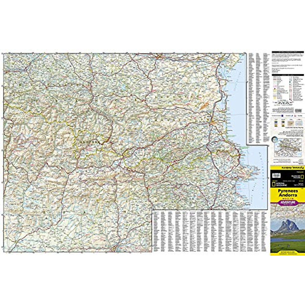 Pyrenees and Andorra Map (National Geographic Adventure Map, 3308)