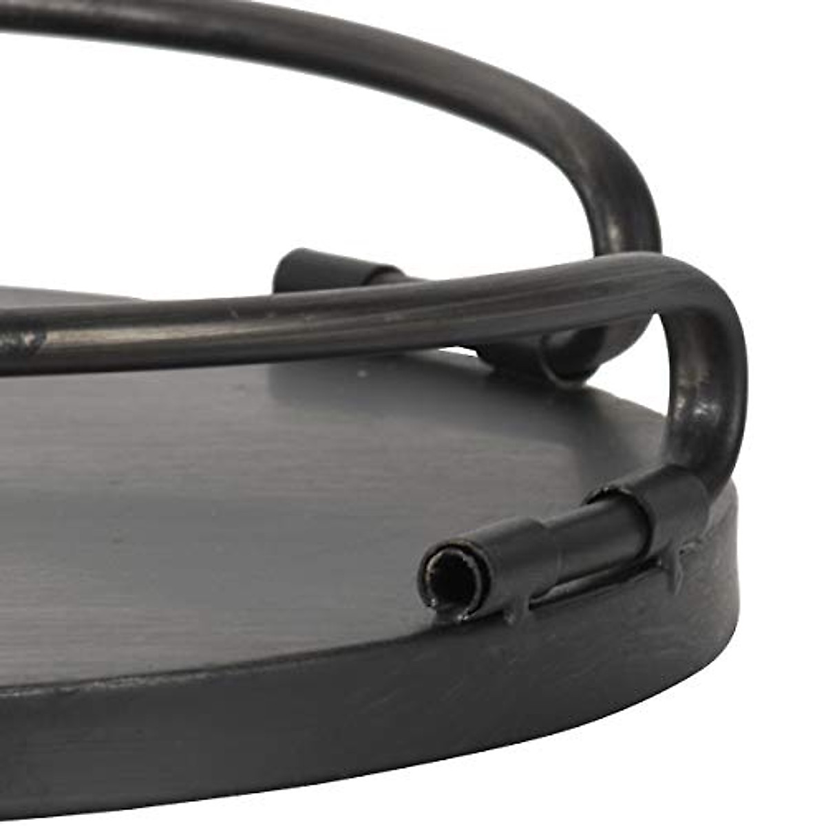 Foreside Home & Garden Metal 14 x 14 inch Round Decorative Tray, Small