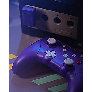 Retro Fighters BattlerGC Wireless Controller - Gamecube, Game Boy Player, Switch & PC Compatible (Blue/Purple)