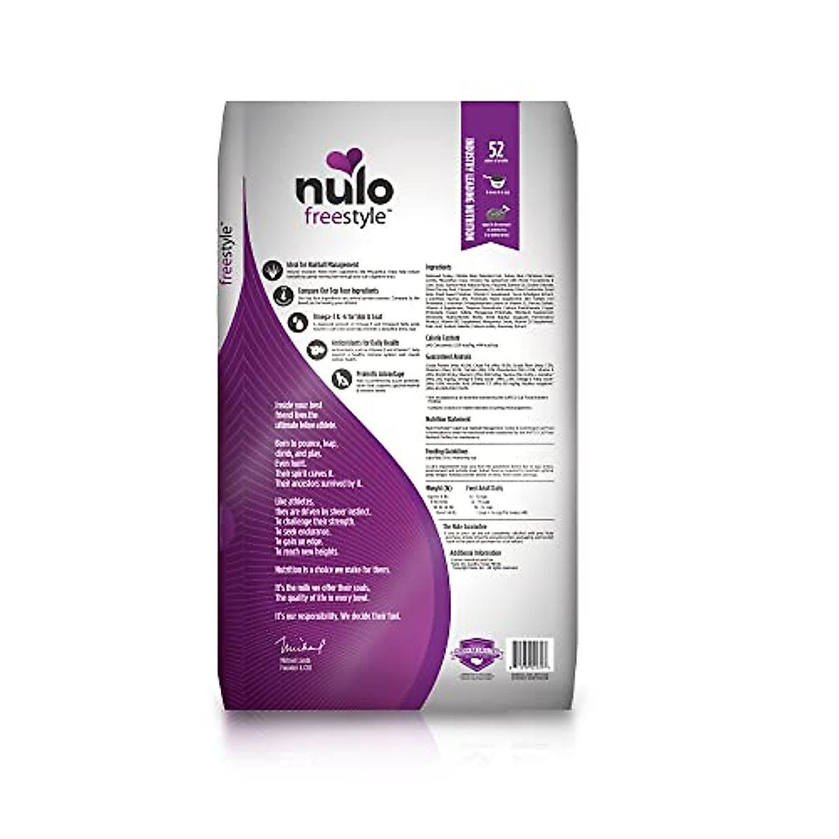 Nulo Freestyle Cat & Kitten Food, For Hairball Management, Premium Grain-Free Dry Small Bite Kibble, All Natural Animal Protein Recipe with BC30 Probiotic for Digestive Health Support