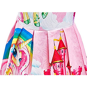 Dressy Daisy Girls Unicorn Pony Birthday Party Fancy Dress Up Clothes Costume Size 8 Pink 127