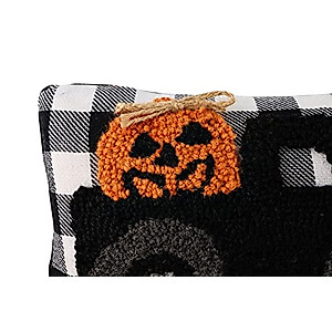 Mud Pie Halloween Mini Hook Pillow, 1 Count (Pack of 1), Truck
