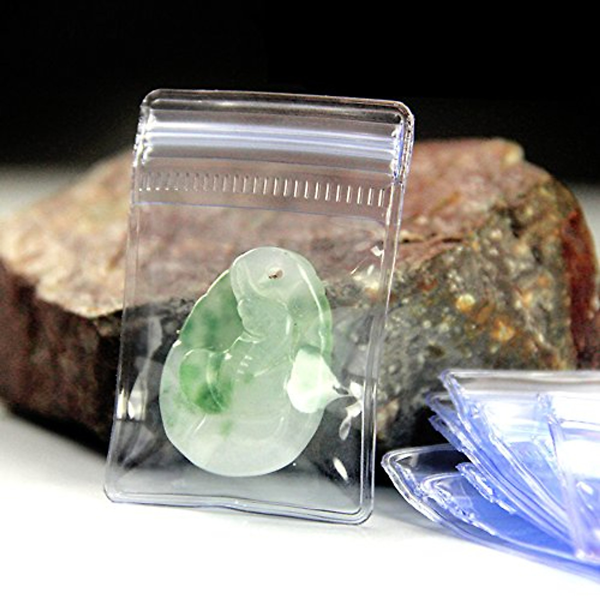 Self Seal Plastic Pack Zipper Lock Bags Clear PVC Antitarnish Jewelry Rings Earrings Packing Storage Pouch for Zip Transparent Anti-Oxidation Lock Poly Pouch 100 Pcs (4x6cm (1.57x2.36 inch))