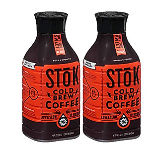 SToK Cold Brew Coffee 48oz. Bottles (2 pack) (Not Too Sweet)