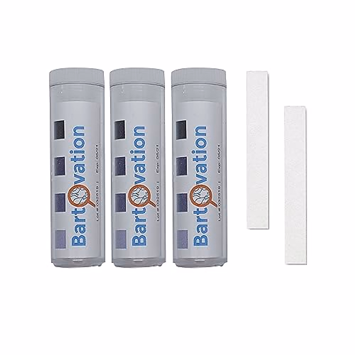 Three Pack Restaurant Sanitizer Chlorine Test Paper, 10-200 ppm [3 Vials of 100 Paper Strips]