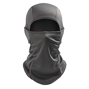AstroAI Ski Mask Balaclava Face Mask-UV Protection Dustproof Windproof Face Cover for Men Skiing, Snowboarding, Grey