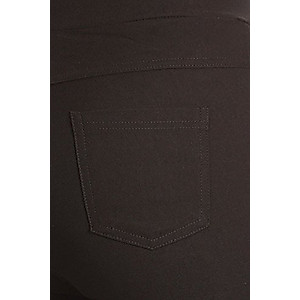 Jvini Women's Pull-On Ripped Distressed Stretch Legging Pants Denim Jean (X-Large, Black)