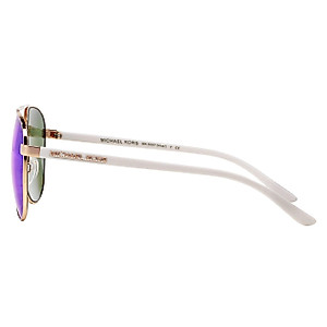 Michael Kors MK5007 104525 Rose Gold White/Blue Mirrored Sunglasses
