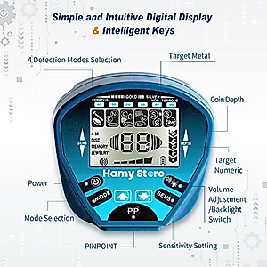 Professional Metal Detector for Adults & Kids Waterproof - 12'' IP68 Waterproof Search Coil, 6 Modes - Professional High Accuracy Gold Detector with LCD Display, Advanced DSP Chip, Tool&Accessories