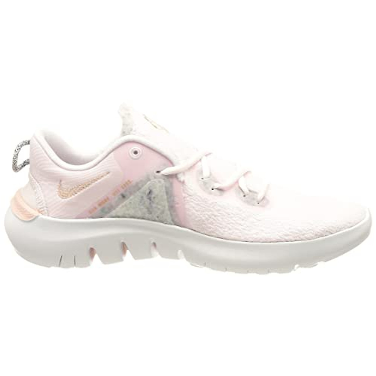 Nike Flex 2021 Rn Womens Shoes Size 6, Color: White/Soft Pink