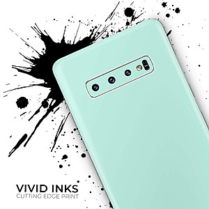 DesignSkinz Subtle Solid Green Protective Vinyl Decal Wrap Skin Cover Compatible with The Samsung Galaxy S20 (Screen Trim & Back Glass Skin)
