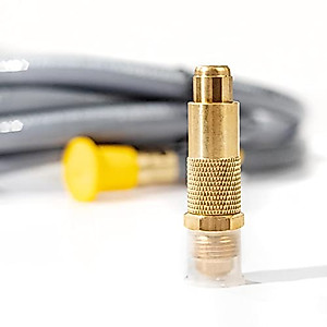 Blackstone 5019 Propane to Natural Gas Conversion Kit 10 ft. x 3/8" Hose, 7mm Wrench, 2 Orifices, Quick Connect Adapter Perfect for BBQ, Grill, Pizza Oven, Patio Heater(Fits Select Models), Gray