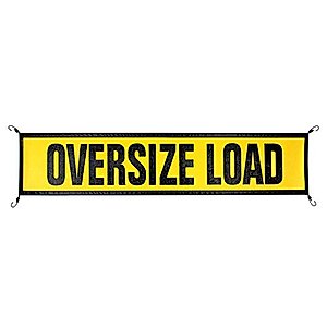 Oversize Warning Products - EZ Hook Oversize Load Sign 18" X 84" - Made in USA