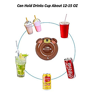 CPTC Floating Drink Cup Holder for Pool,10 Pack Inflatable Drink Holder Drink Floats Drink floaties for Swimming Pool Party