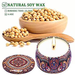 Scented Candles, Candles for Home Scented, Aromatherapy Candle, Candles Gifts for Women, Scented Candles Gift Set, Ideal for Birthday, Christmas, Thanksgiving, Mother's Day, Anniversary