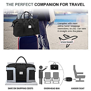 LOVEVOOK Weekender Bag for Women Cute Travel Tote Bag Gym Duffel Bag with Toiletry Bag Carry On Bag Overnight Bag with Wet Pocket Hospital Bag for Labor and Delivery