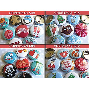 Random Pin Back Button Pins - Bulk Resale Wholesale Lot - 1” (One Inch) Mini Size - 10-200 Per Unique Set