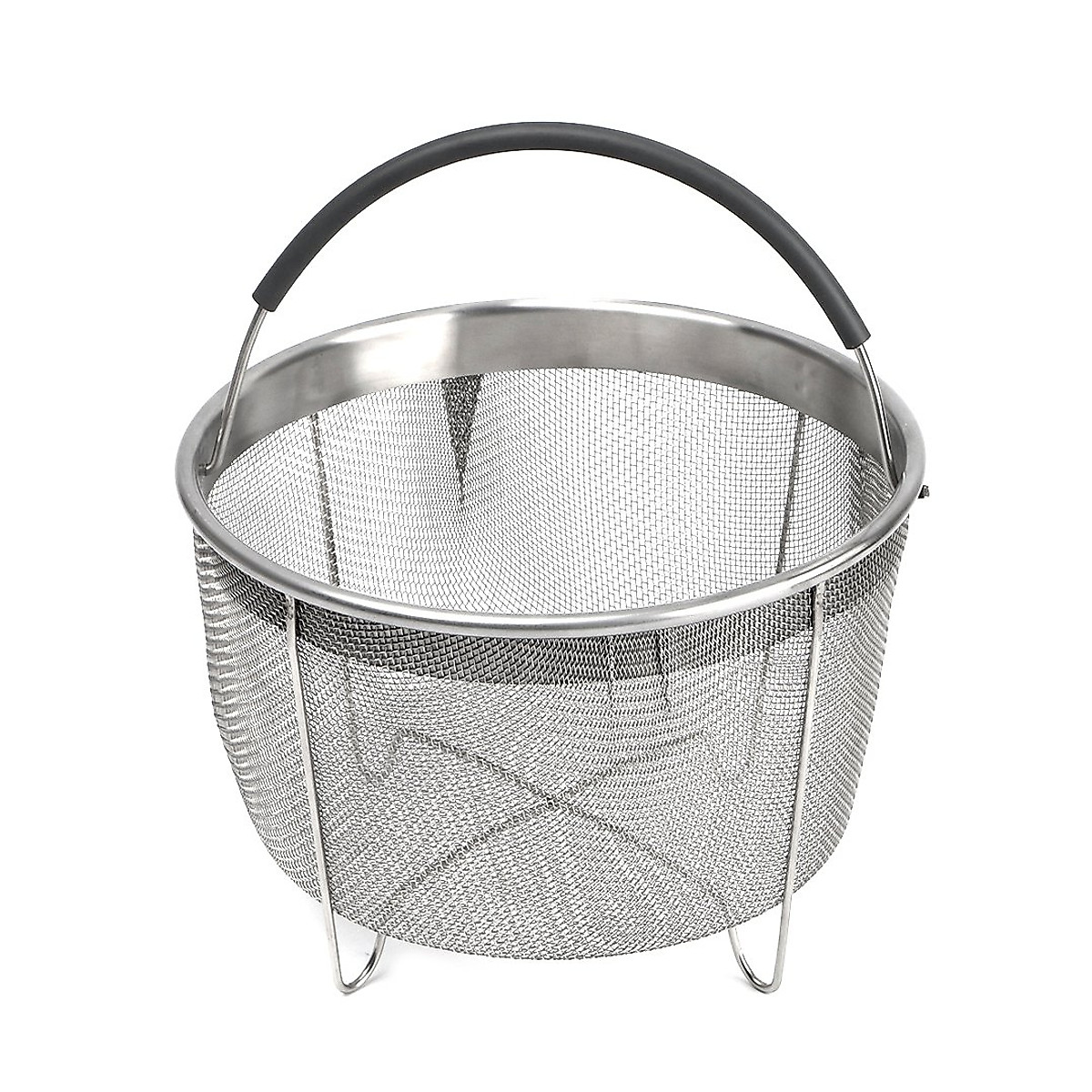 Stainless Steel Steamer Basket with handle for Instant Pot Accessories 6qt 8qt Pressure Cooker, Made by Kaviatek