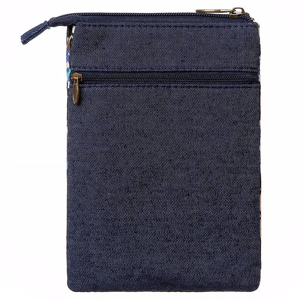 LassZone Small Crossbody Bag for Women Canvas Mobile Phone Purse Mini Shoulder Bags National Pattern Handbags Coin Pouch Wallet