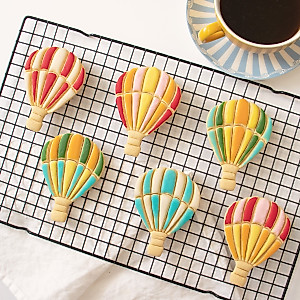 Set of 3 Baby Shower themed cookie cutters (Designs: Hot Air Balloon, Fluffy Cloud, and Blimp), 3 pieces - Bakerlogy