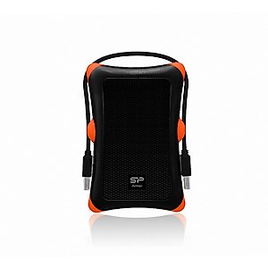 Silicon Power 1TB Rugged Armor A30 Military Grade Shockproof USB 3.0 2.5 Inch Portable External Hard Drive for PC, Mac, Xbox One, Xbox 360, PS4, PS4 Pro and PS4 Slim, Black