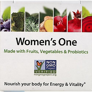 Rainbow Light Womens One High-Potency Daily Multivitamin, Womens Multivitamin Provides High-Potency Immune Support, With Vitamin C, Biotin and Ashwagandha, Vegetarian, 60 Count
