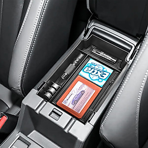 RUNROAD Center Console Organizer Compatible with Subaru Crosstrek 2023 2024 2025 & Impreza 2024 Accessories, Insert Secondary Storage Box Console Organizer Armrest Tray, Black