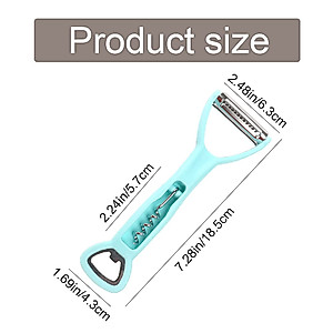 HONGLINSONG Potato Peeler Multifunctional Vegetable Peeler Speed Peeler Bottle Opener for Potatoes Cucumbers Pears Carrots or Other Fruits and Vegetables