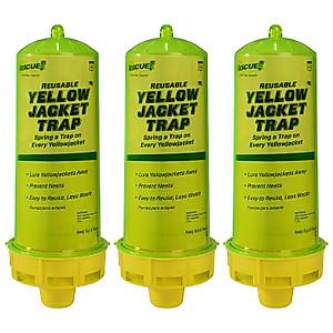 RESCUE! Reusable Yellowjacket Trap – Includes Attractant - 3 Traps