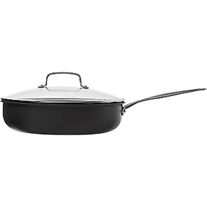Cuisinart 12-Inch Deep Fry Pan w/Cover, Chef's Classic Nonstick Hard Anodized Collection, 622-30DFP1