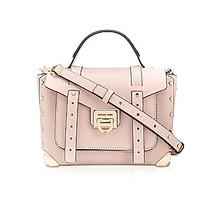 Michael Kors Manhattan Medium Top Handle School Satchel Leather Bag