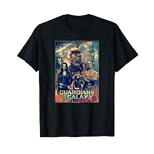 Marvel Guardians Of The Galaxy Vol 2 Team Effort Poster T-Shirt