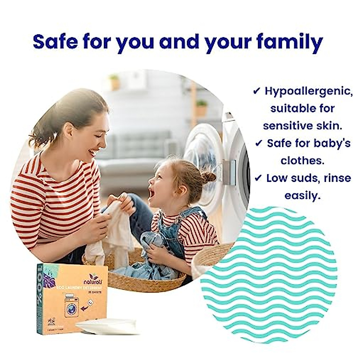 "Naturali Eco Travel Laundry Detergent Sheets - 5-Pack: Compact, Convenient, Cruise Ship Essentials; Sink & Hand Wash Soap; Must-Have for International & European Travel