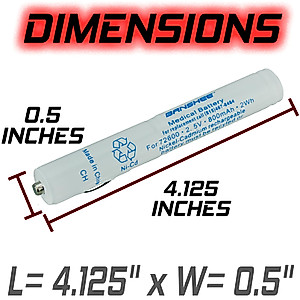 Banshee Battery Replacement for Welch Allyn 72600 72837 22820 12800 PocketScope