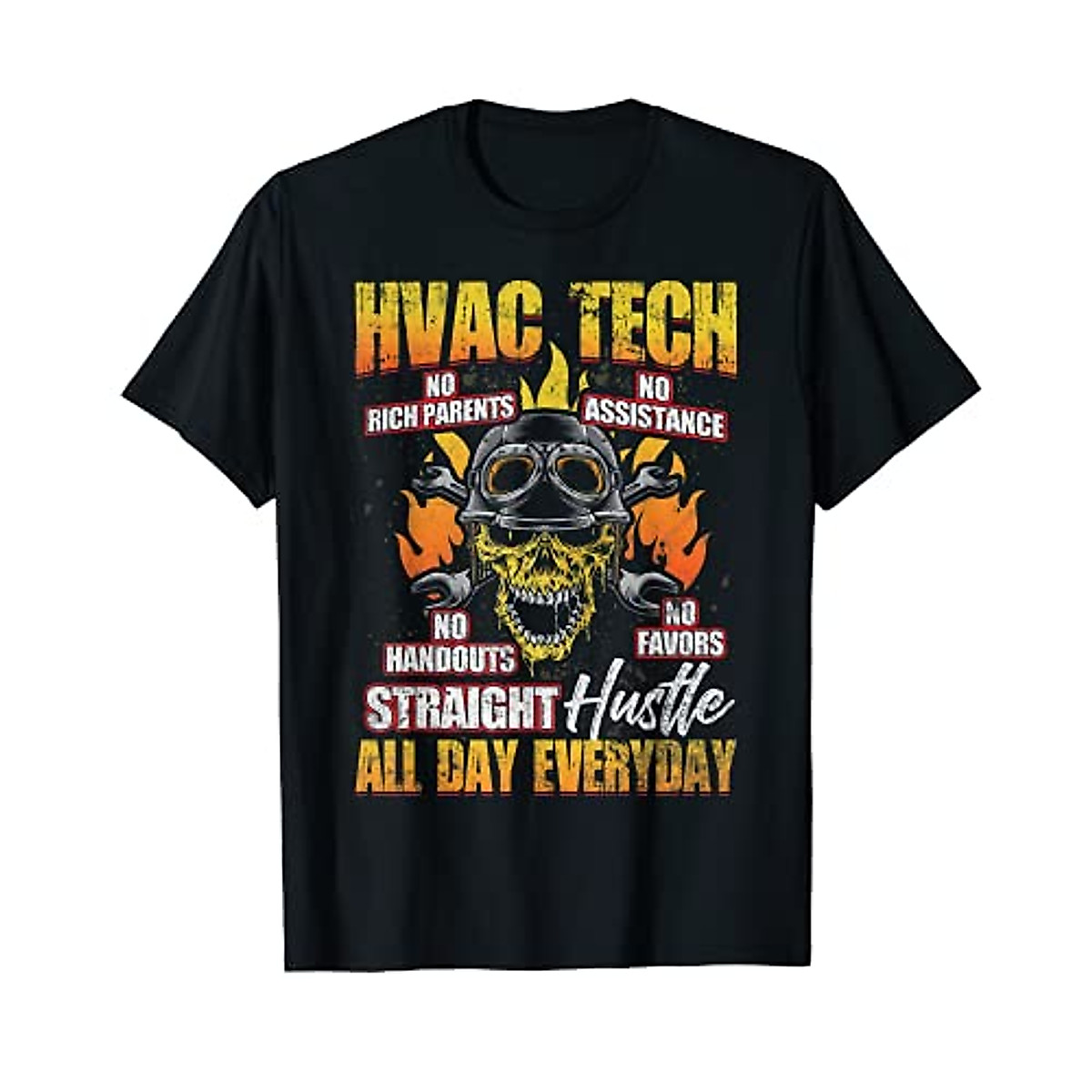 Mens HVAC Tech AC technician Installer Distressed Apparel Gift T-Shirt