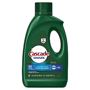 Cascade Complete Dishwasher Detergent Liquid Gel, Fresh Scent, 75 oz