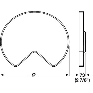 Maple Wood Lazy Daisy Kidney-Shaped 360 Degree Swiveling Shelf Mounted Revolving Susan (24 INCH)