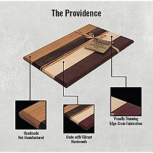 Large Wood Charcuterie Cutting Board - 10 x 15 x .75 - Reversible - The Providence from The Carpenter's Shop
