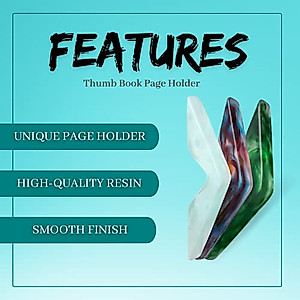 Thumb Book Page Holder | Finger Book Holder for Reading in Bed | Handmade Page Holders for Reading | Lightweight Book Opener Holder | Book Book Accessories | Gifts for Readers | Reading Accessories