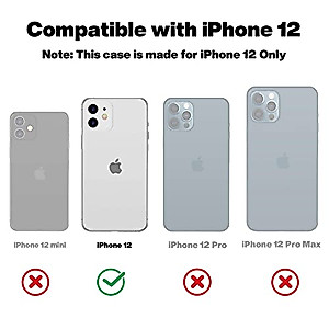 DOWINTIGER Cool iPhone 12 Case for Boys Men, Kawaii 3D Cartoon Street Fashion Shockproof Protection TPU and IMD Protective Designer Case for iPhone 12 - Black