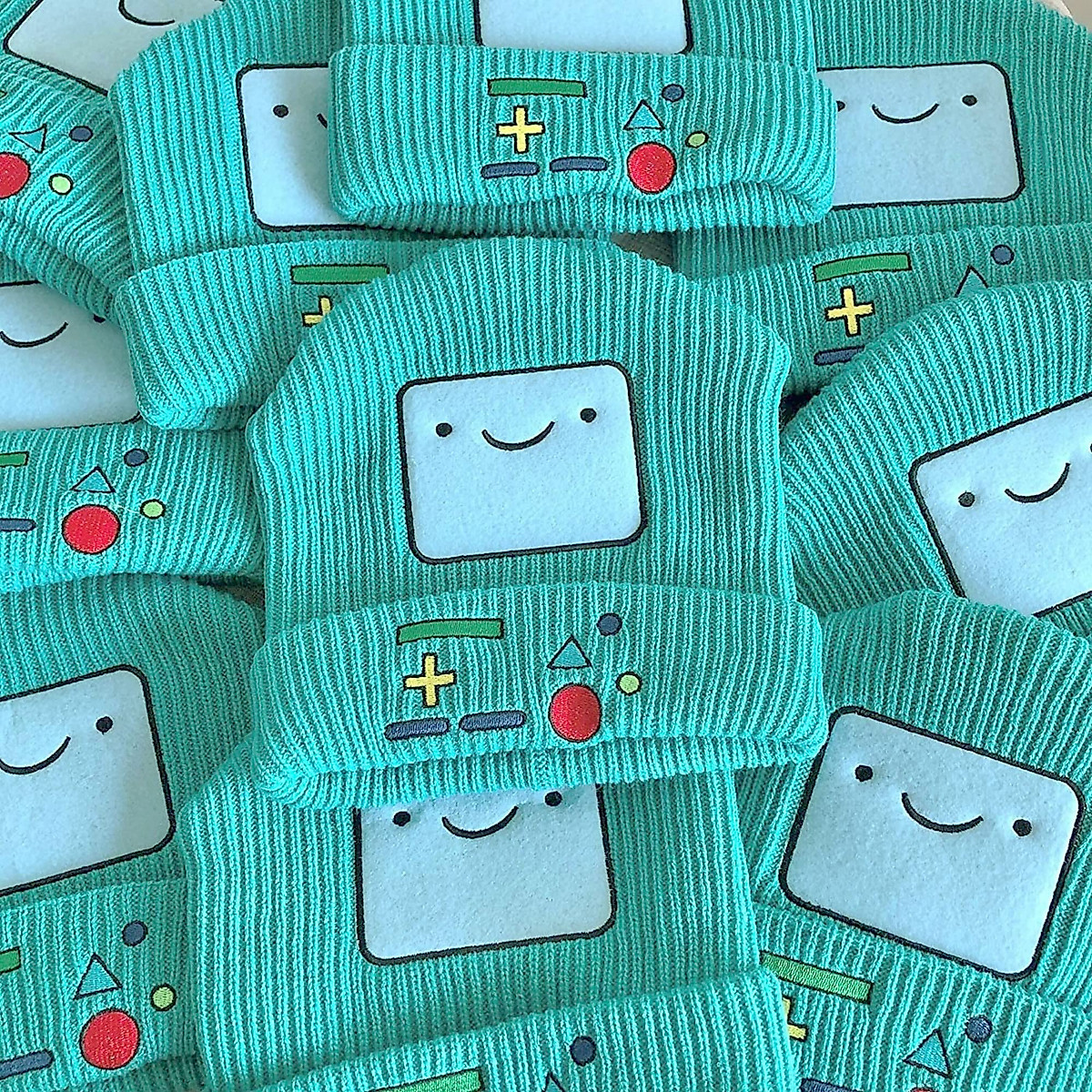 Ohjijinn Adventure Anime Beanie Unisex Knitted Hats, Cute Slouchy Warm Cap, Cartoon Winter Soft Headwear Funny Hat for Men Women