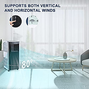 IAGREEA Portable Air Conditioners, 10,000 BTU Air Conditioner Portable For Room up to 400 Sq.Ft with Built-in Dehumidifier, Fan Mode, Sleep Mode, 24H Timer, Remote Control, Window Installation Kit & Remote Control