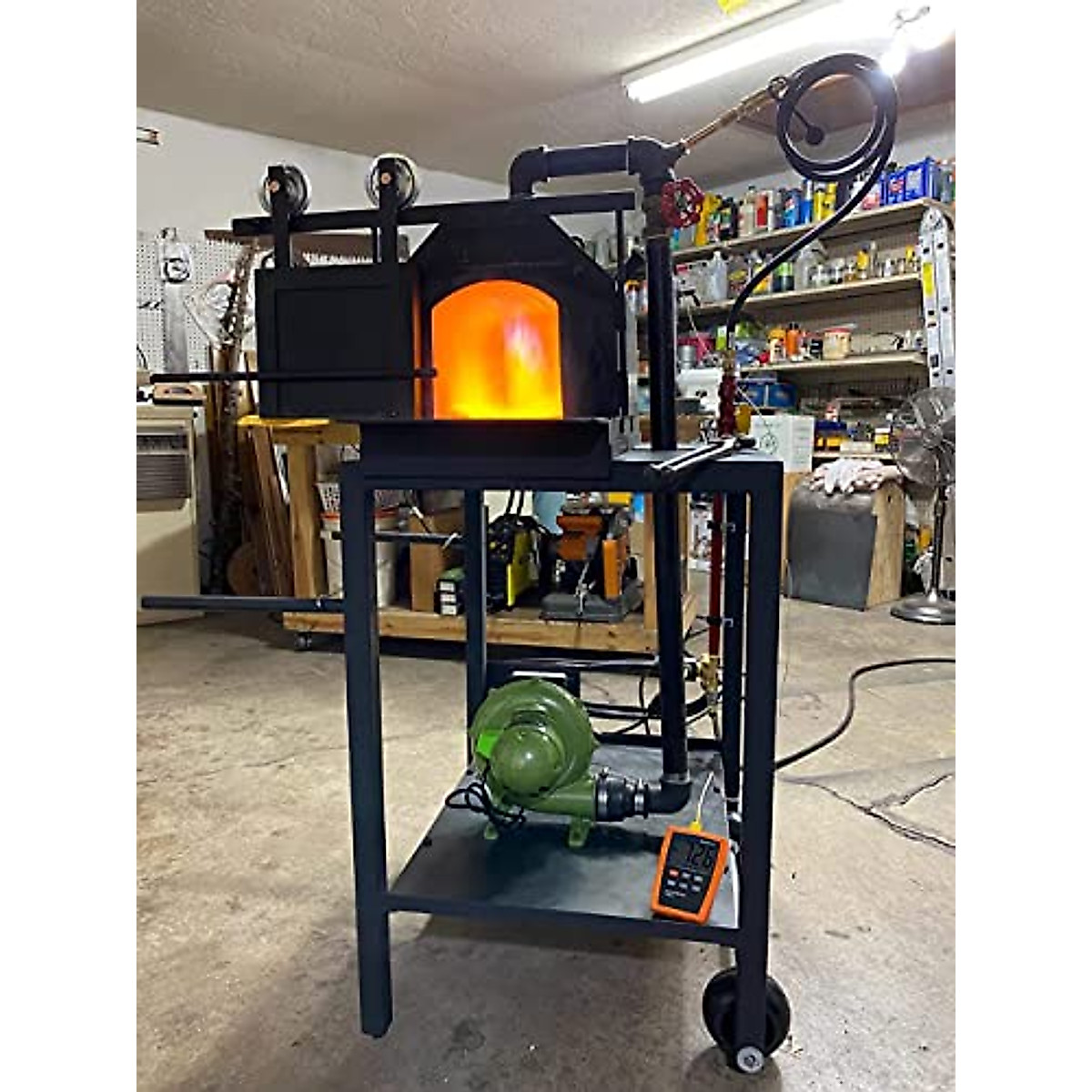 110V 250W US Style Electric Blacksmith Forge Blower Blacksmithing Coal Forge Fan air Blower Tools with 125CFM