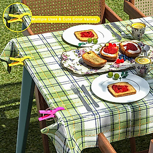 Beach Towel Clips, 16 Pack Beach Chair Towel Clips on Cruise by ECROCY, Beach Accessories to Keep Your Towel from Blowing Away,Heavy Duty and in Bright Colors