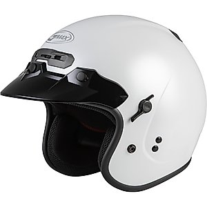 GMAX GM-32 Open-Face Helmet (Pearl White, X-Large) - FMVSS 218 Approved