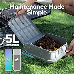 AIPER Solar Pool Skimmer Pool Surface Cleaning Robot with APP Support, Solar Powered and DC Charging for Continuous Cleaning, Pool Temperature Monitor